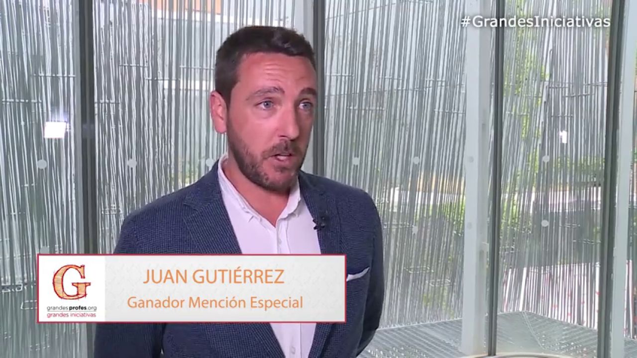 Juan Gutiérrez, ganador de una mención especial: “Mis alumnos son unos ...